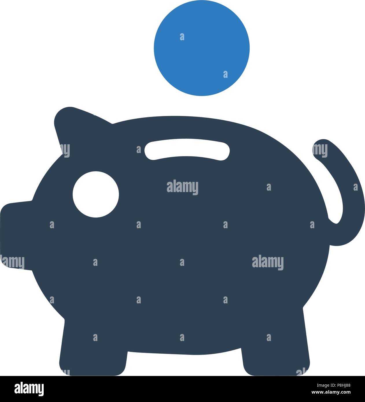 Piggy bank icon hi-res stock photography and images - Alamy