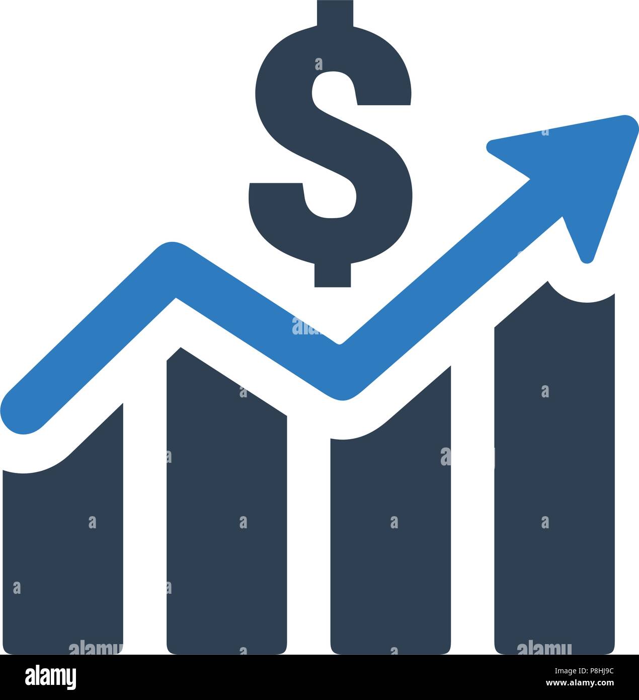 Financial Growth Icon Stock Vector Image & Art - Alamy