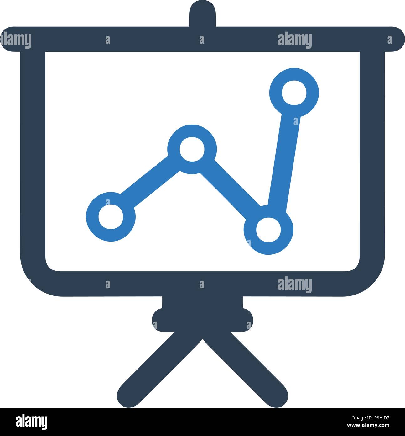 Graphical Report Icon Stock Vector Image & Art - Alamy