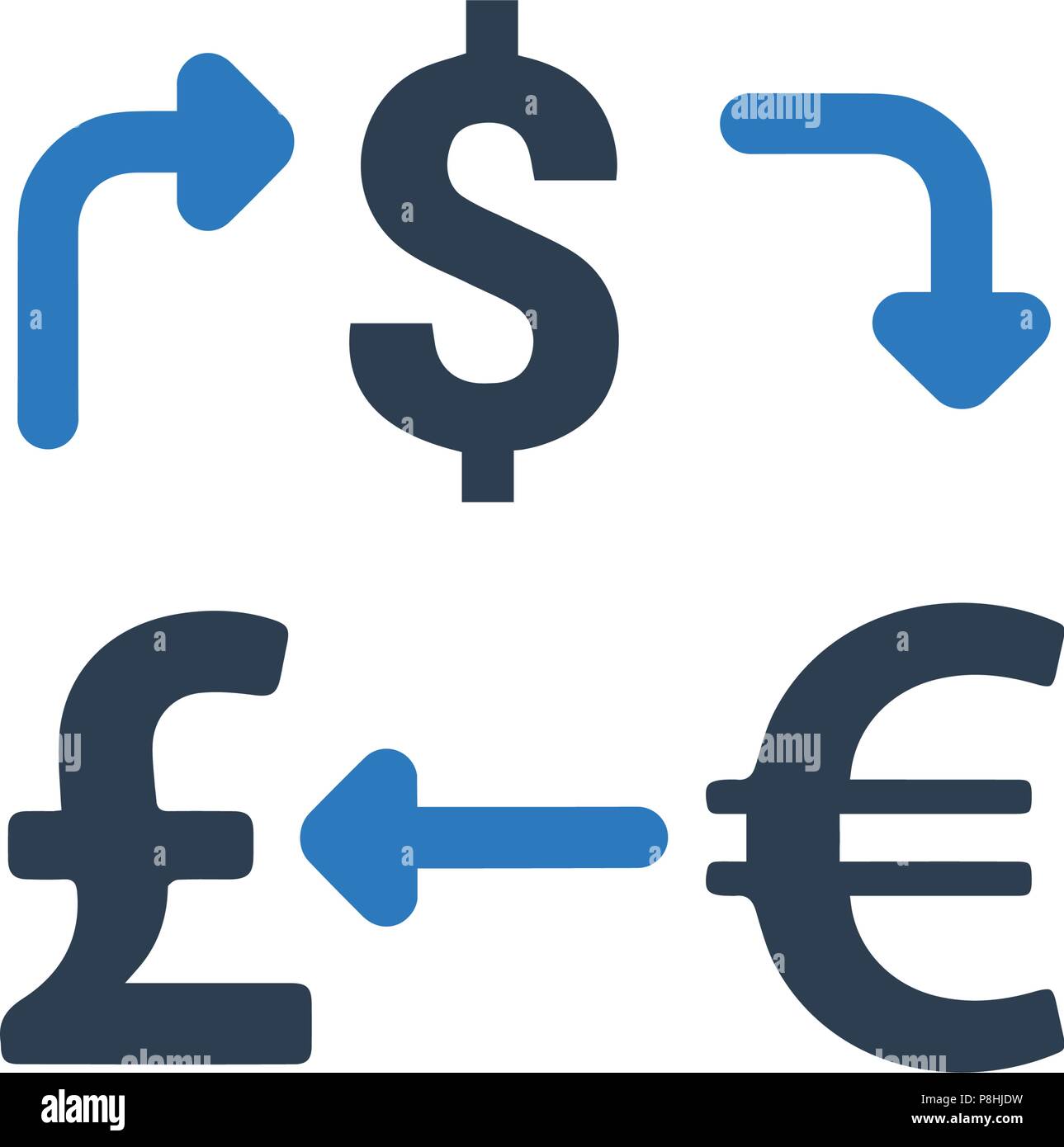 Currency Conversion Icon Stock Vector Image & Art - Alamy