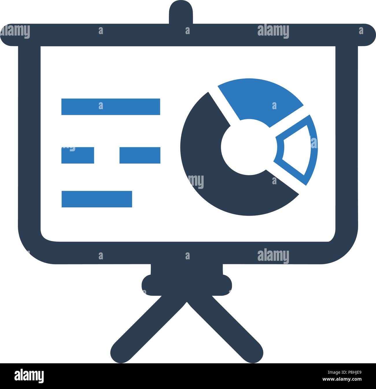 Presenting Business Report Icon Stock Vector Image & Art - Alamy