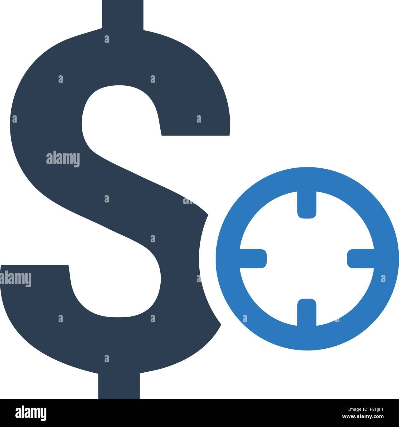 Financial Target Icon Stock Vector Image & Art - Alamy