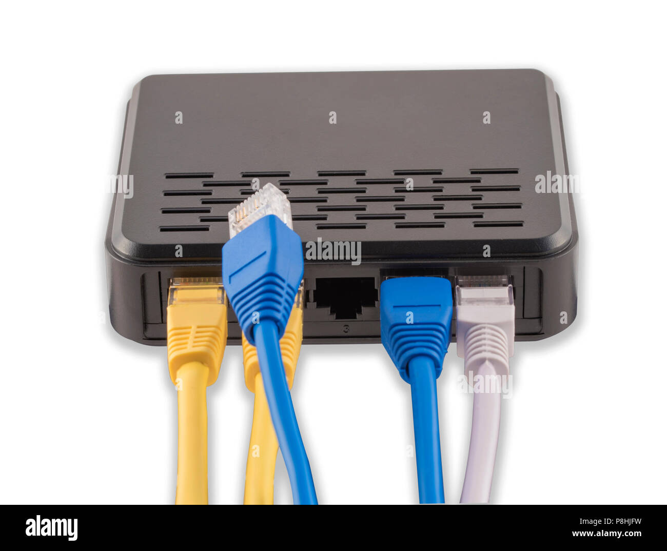 Communication Hub on a white background Stock Photo - Alamy