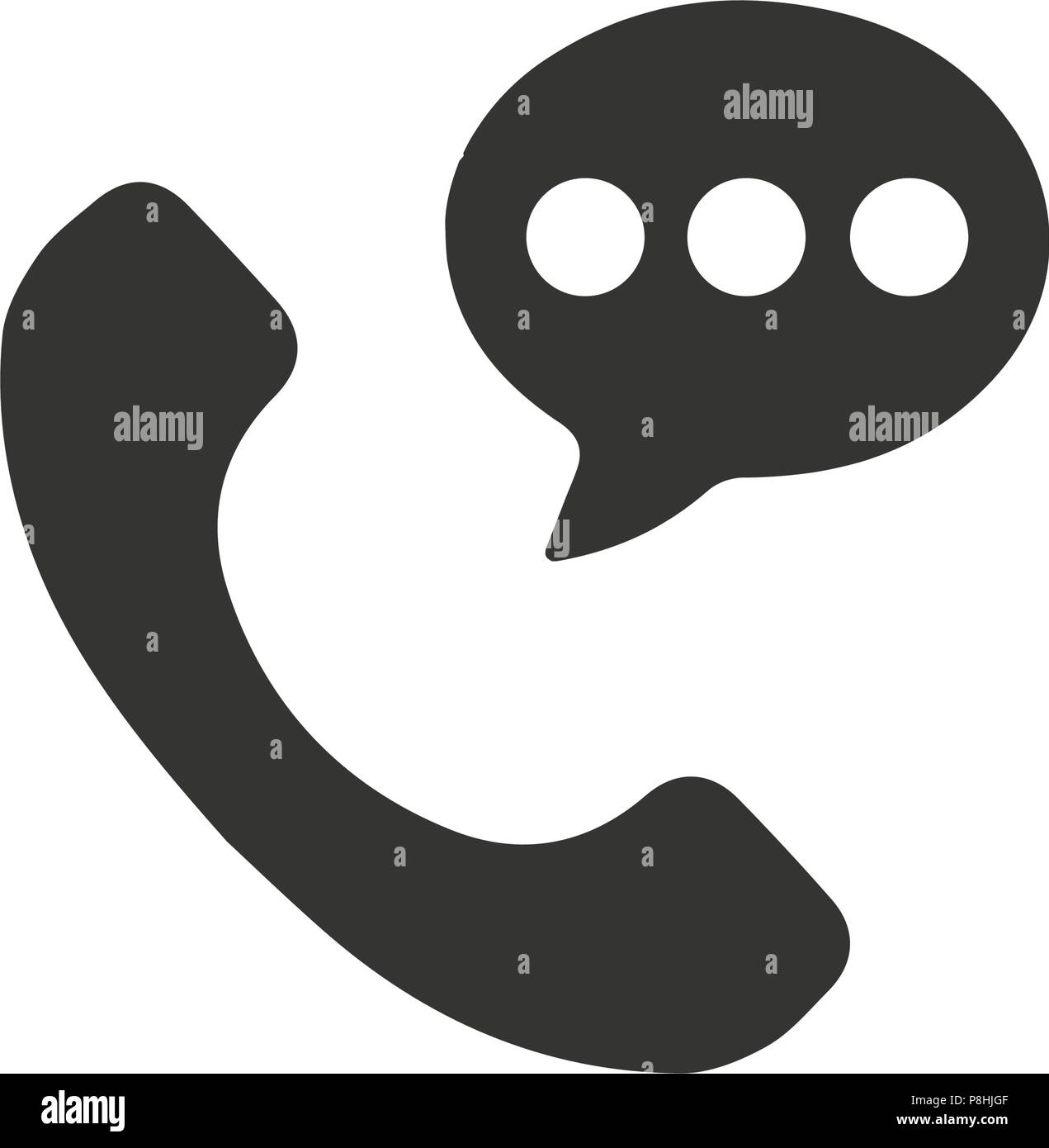 Telephone Conversation Icon Stock Vector Image & Art - Alamy