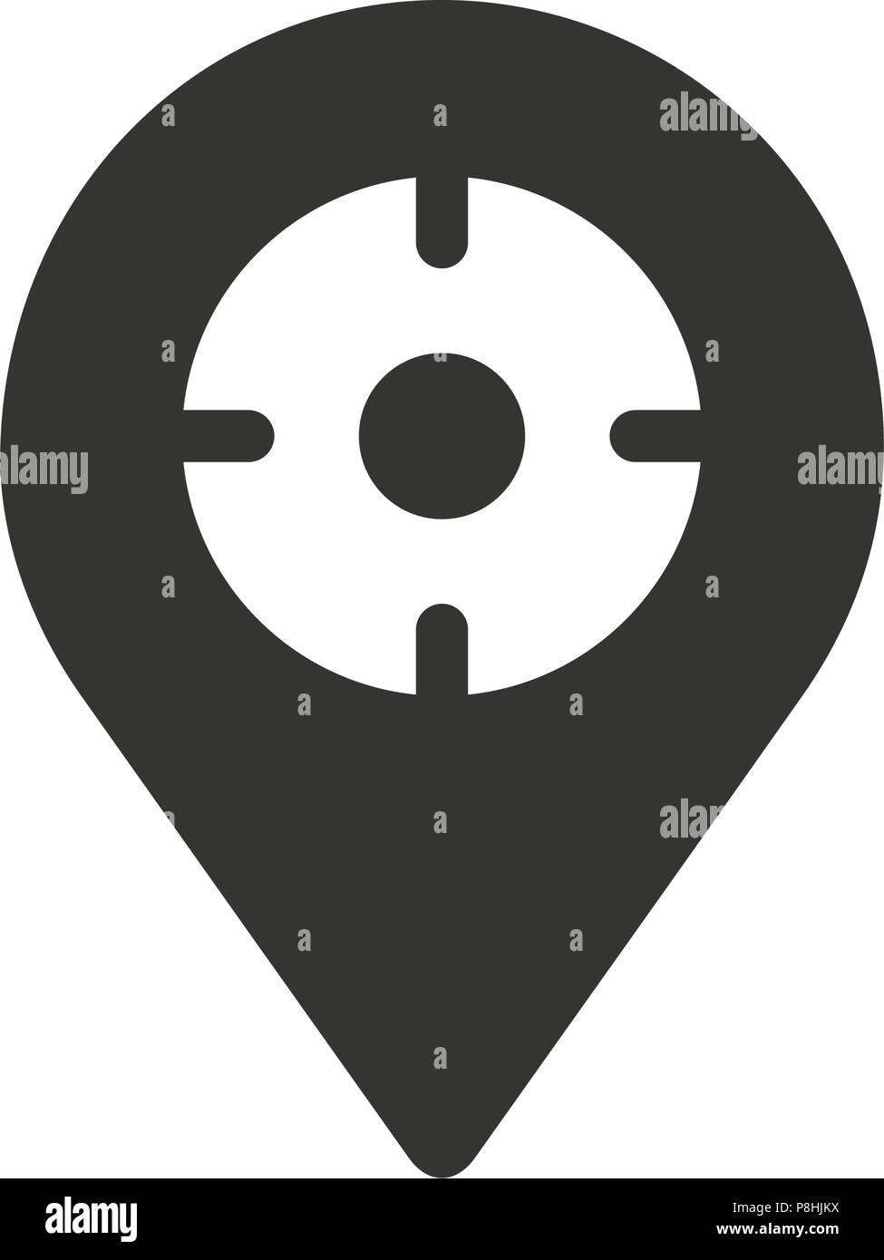 Target Location Icon Stock Vector Image & Art - Alamy