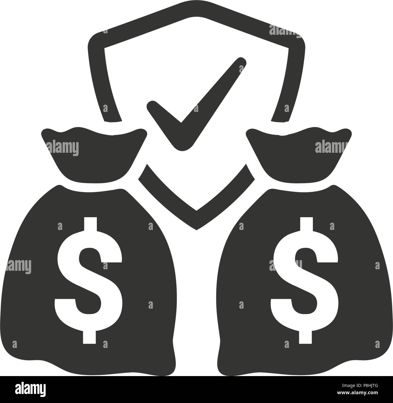 Financial Security Icon Stock Vector Image & Art - Alamy