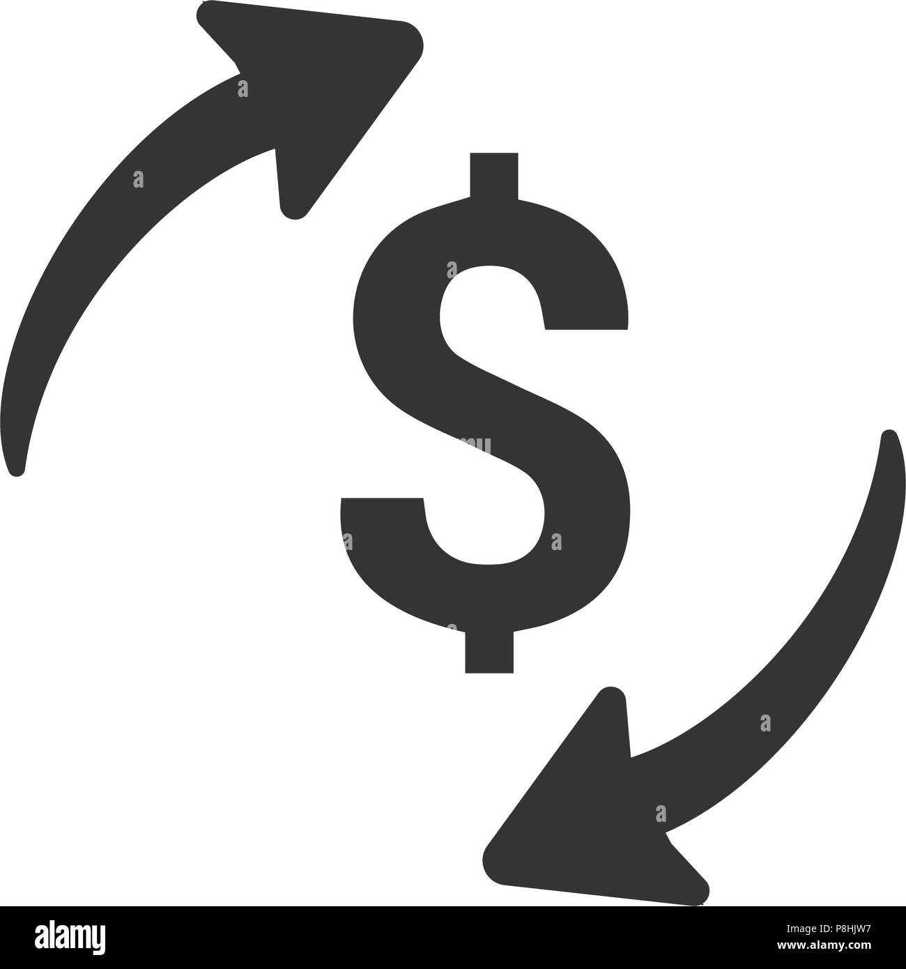 Currency Conversion Icon Stock Vector Image & Art - Alamy