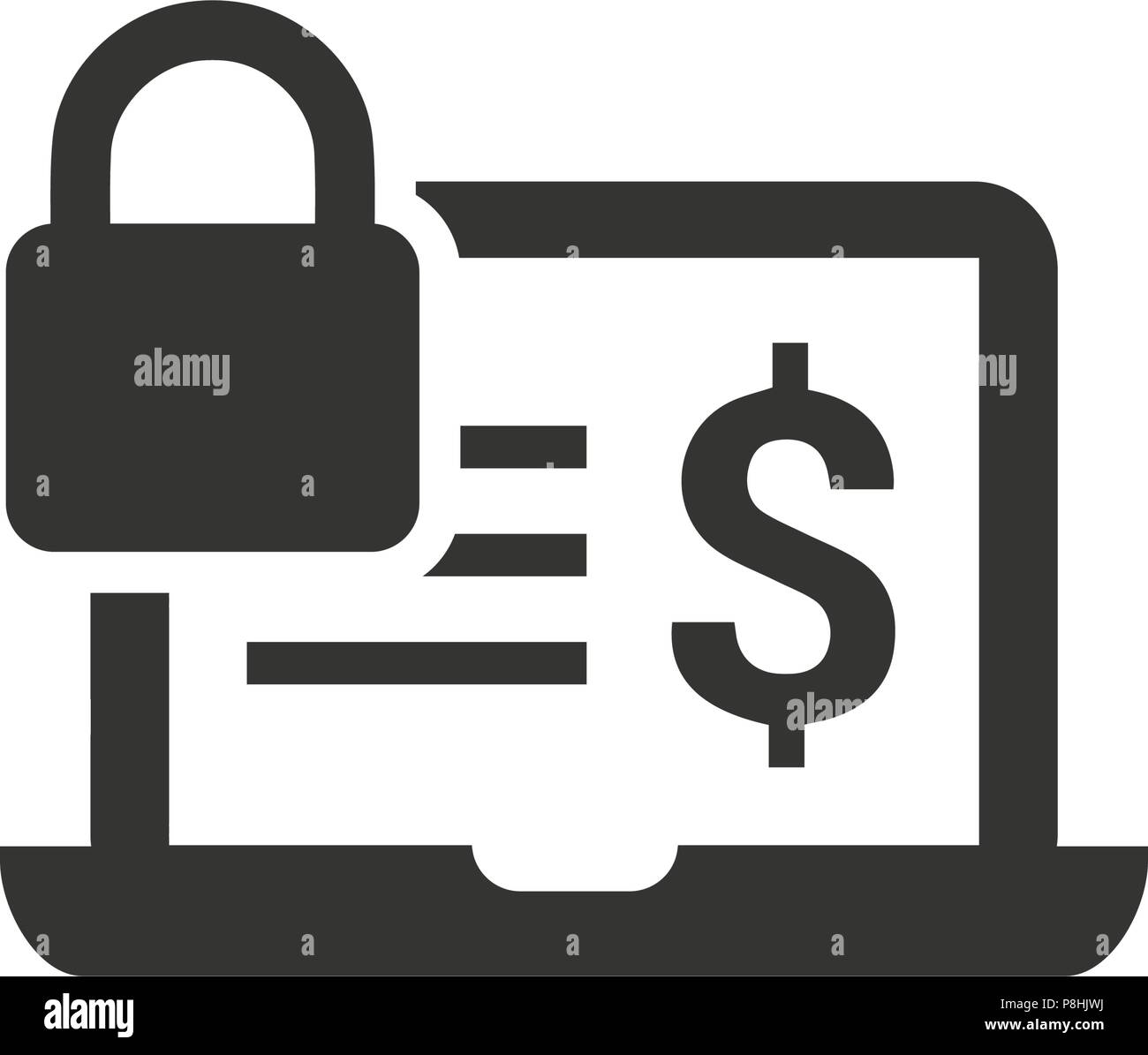 Secure Online Banking Icon Stock Vector Image & Art - Alamy