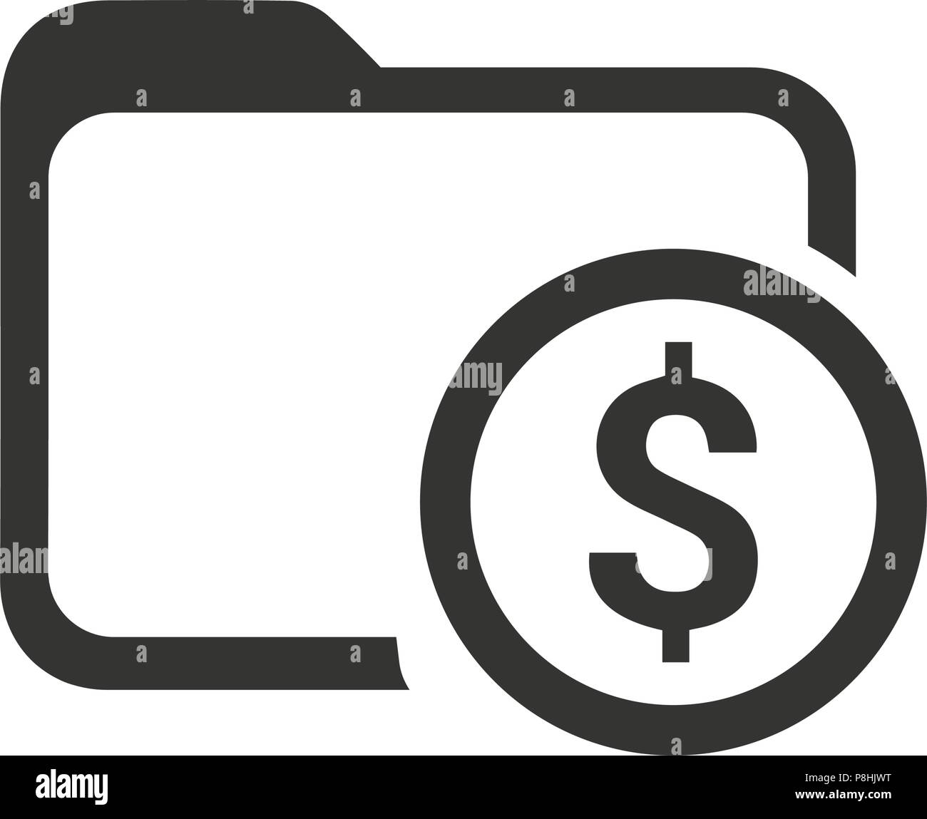 Financial Data Folder Icon Stock Vector Image & Art - Alamy