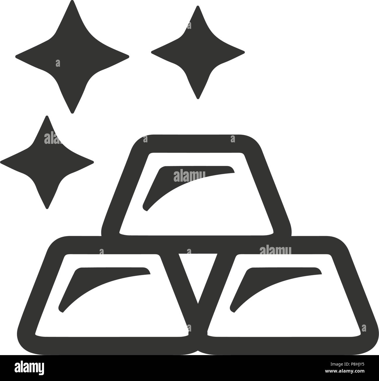 Gold Bar Icon Stock Vector Image & Art - Alamy