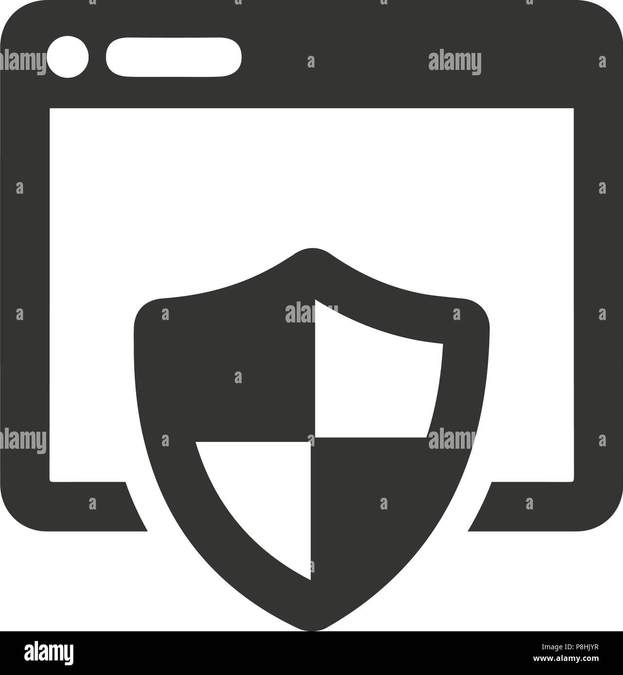 Web Protection Icon Stock Vector Image & Art - Alamy