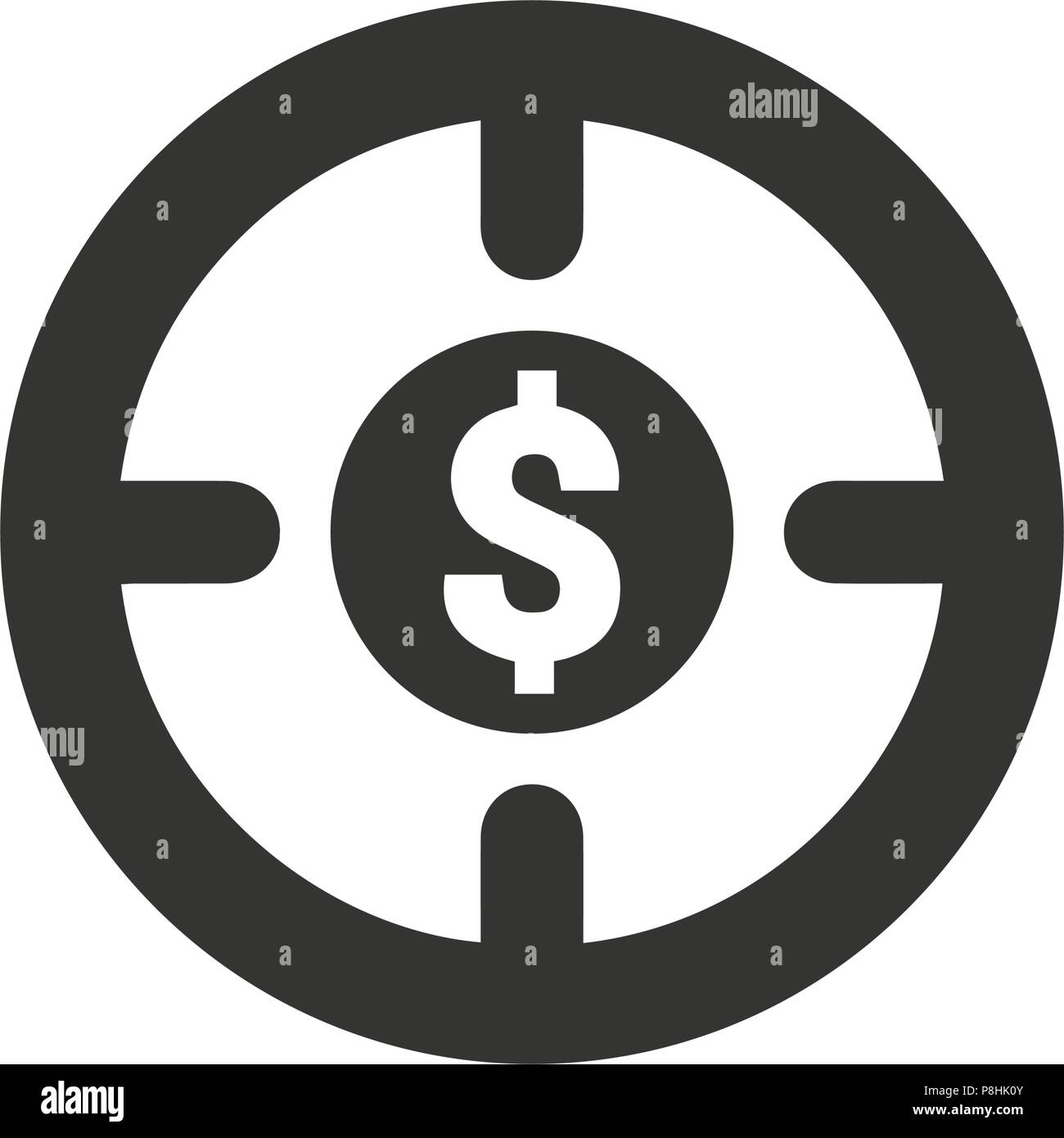 Target Profit Icon Stock Vector Image & Art - Alamy
