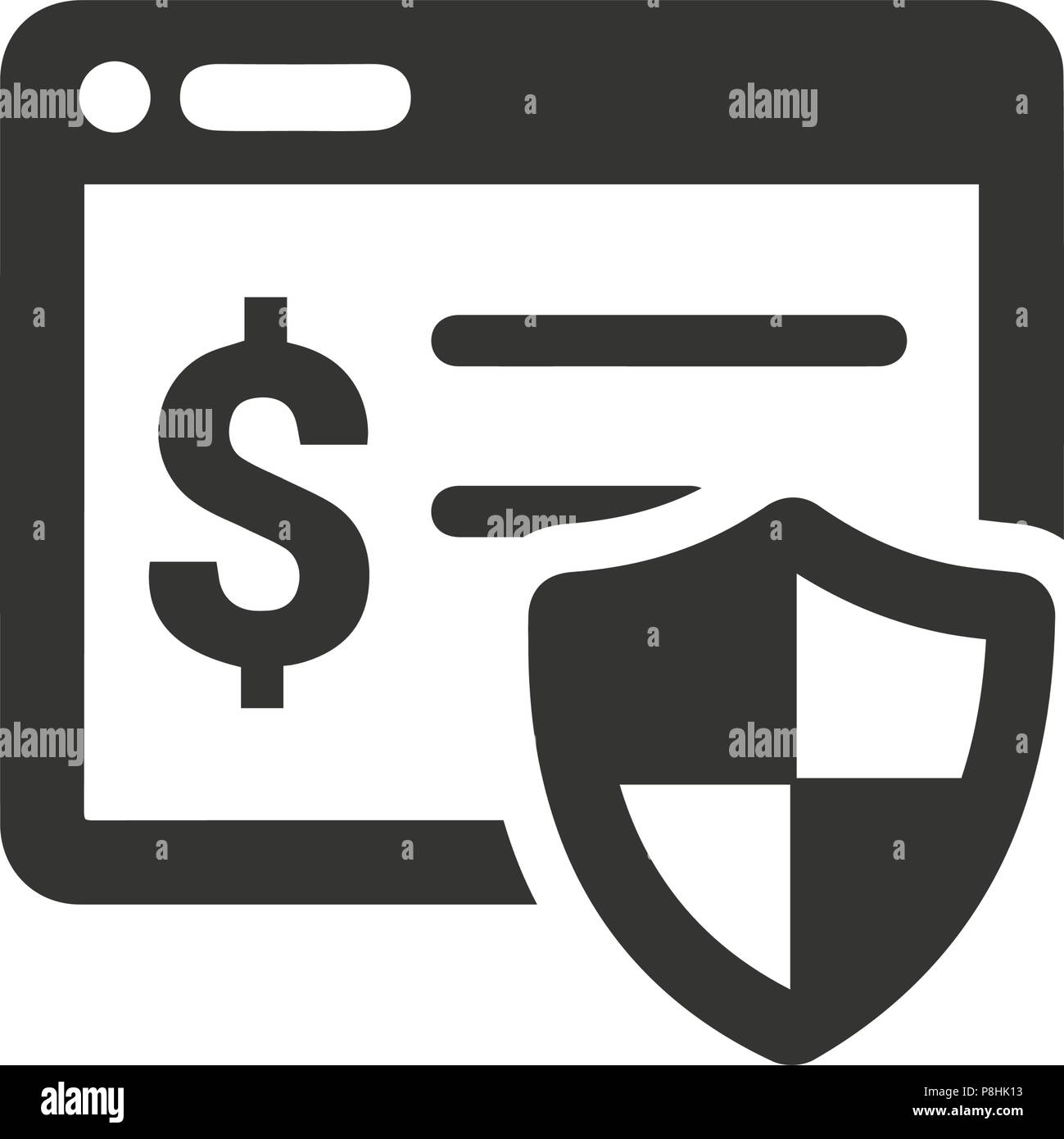 Secure Online Banking Icon Stock Vector Image & Art - Alamy
