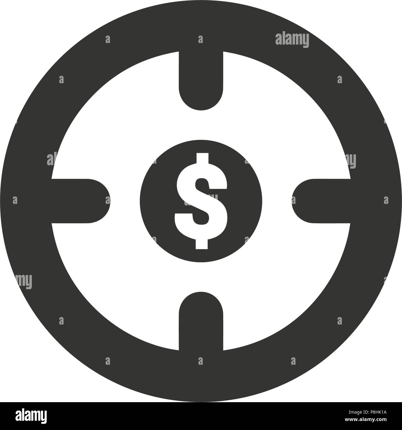 Financial Target Icon Stock Vector Image & Art - Alamy