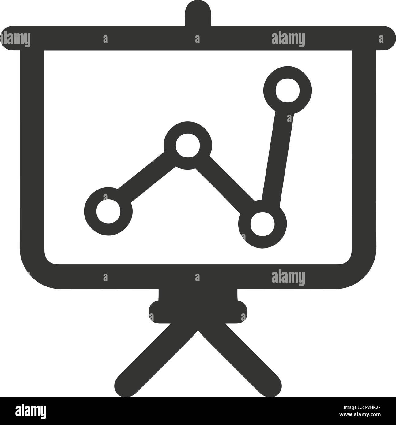 Graphical Report Icon Stock Vector Image & Art - Alamy