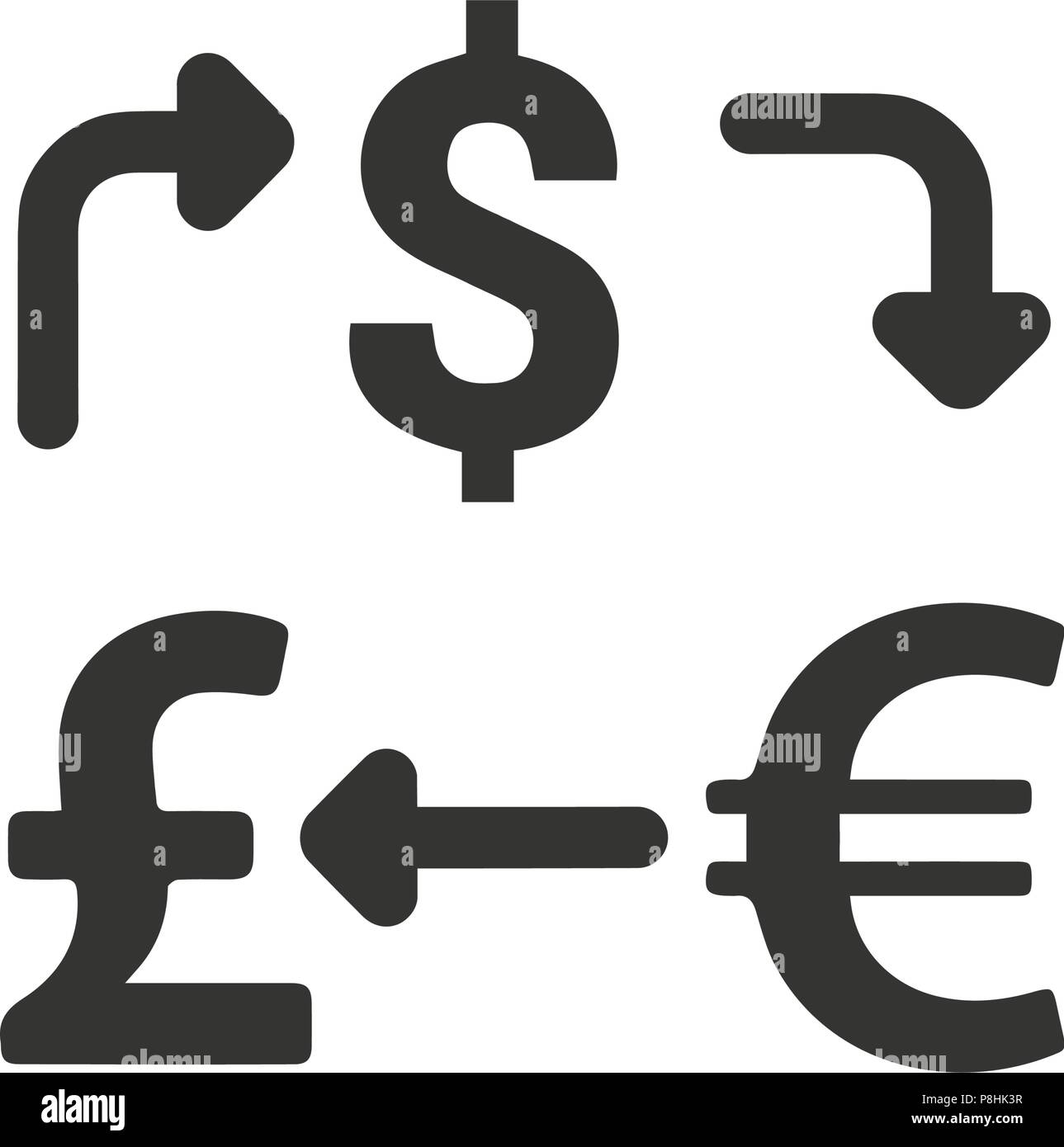 Currency Conversion Icon Stock Vector Image & Art - Alamy
