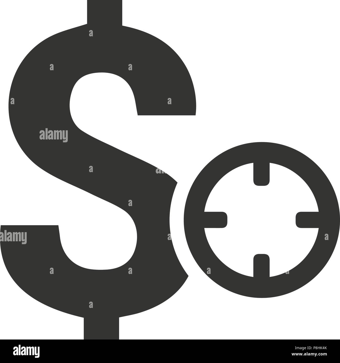 Financial Target Icon Stock Vector Image & Art - Alamy