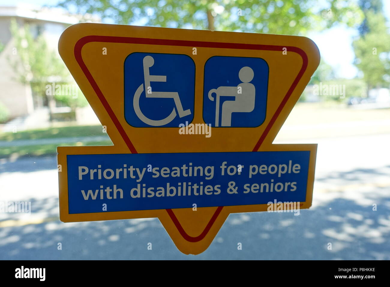 Priority Seating Public Transport High Resolution Stock Photography and ...