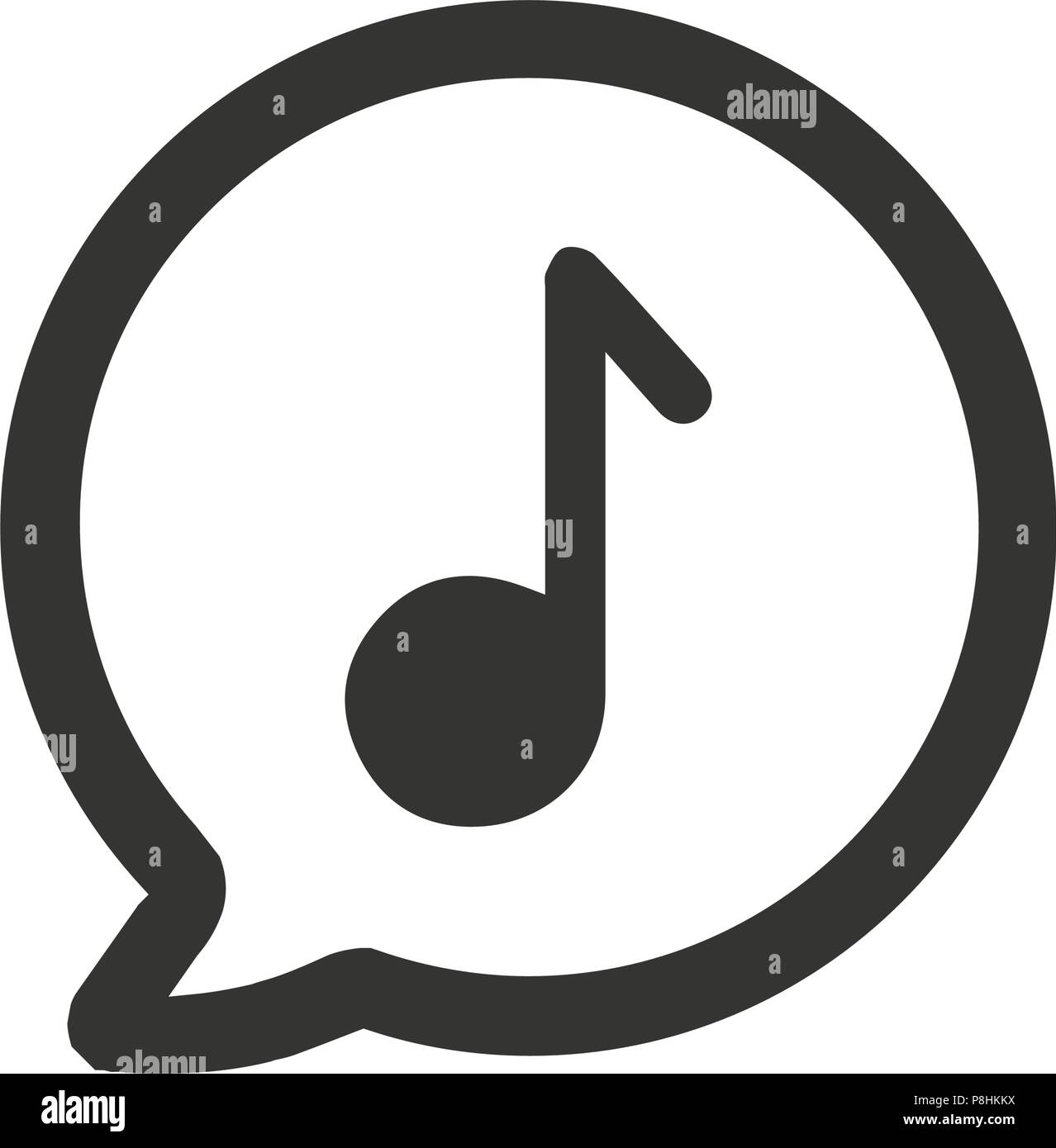 Bubble music note icon hi-res stock photography and images - Alamy