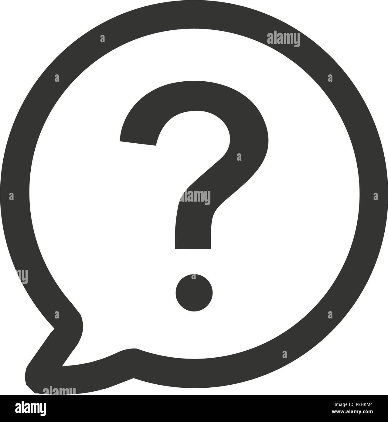 Ask Question Icon Stock Vector Image & Art - Alamy
