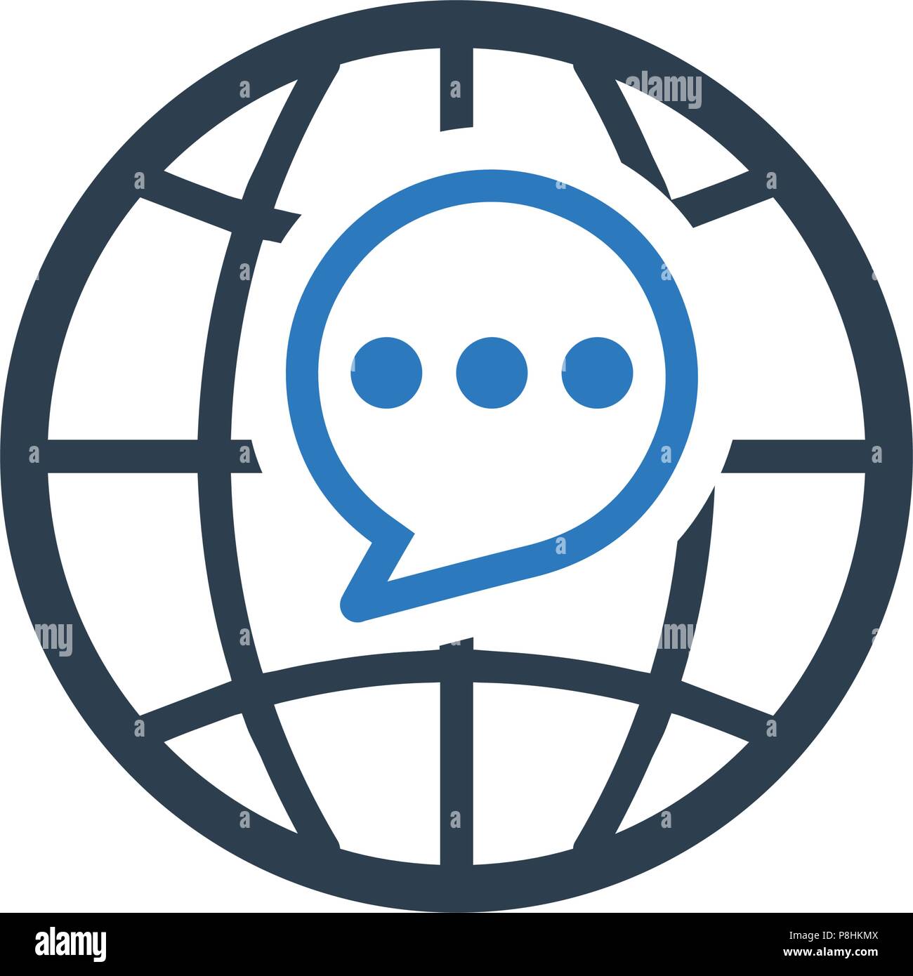 Global Communication Icon Stock Vector Image & Art - Alamy