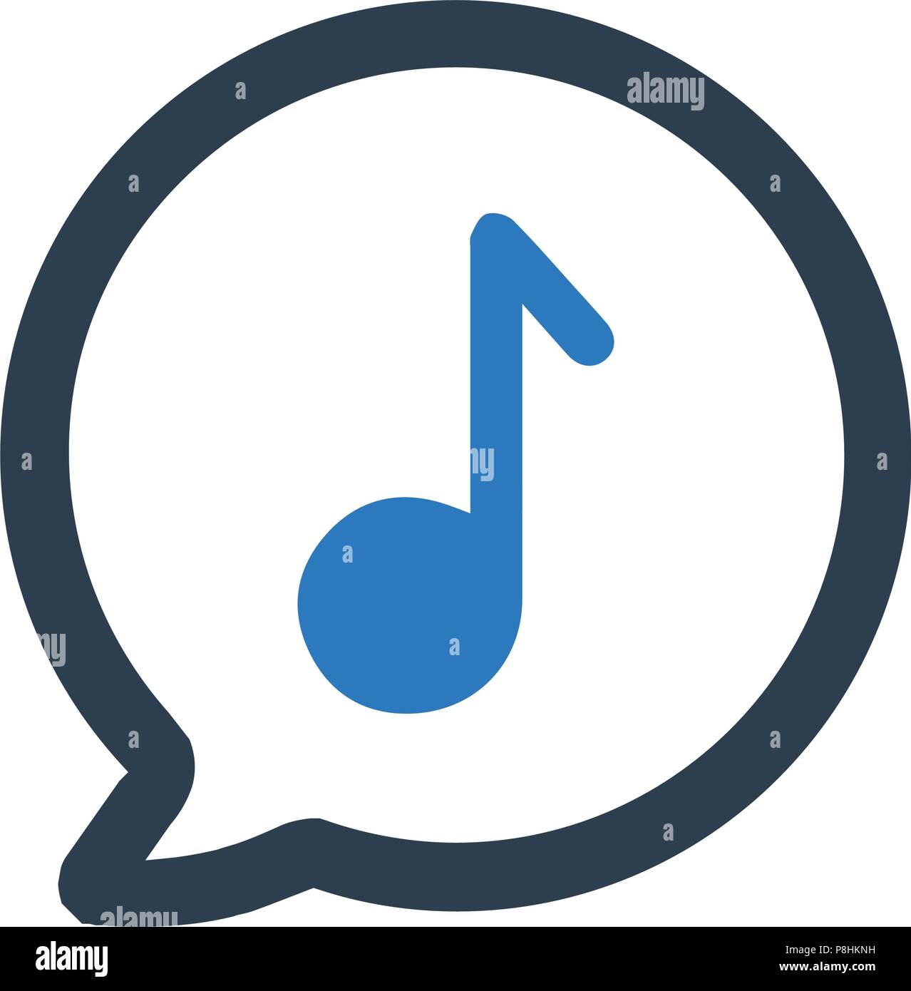 Musical Note Icon Stock Vector Image & Art - Alamy