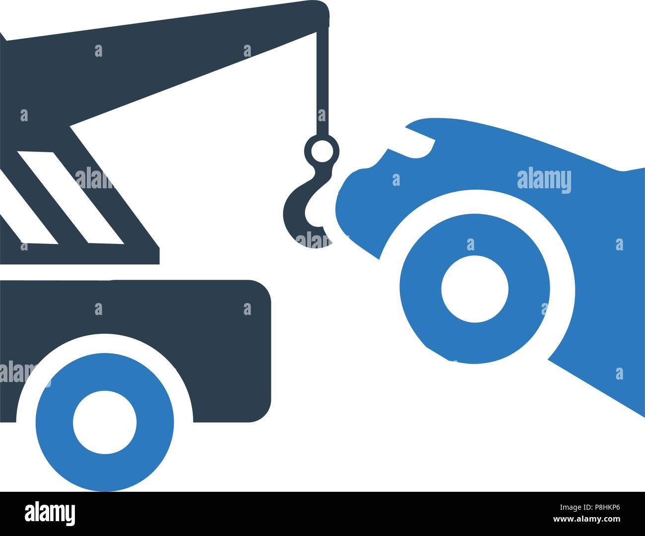 Car Towing Icon Stock Vector Image & Art - Alamy