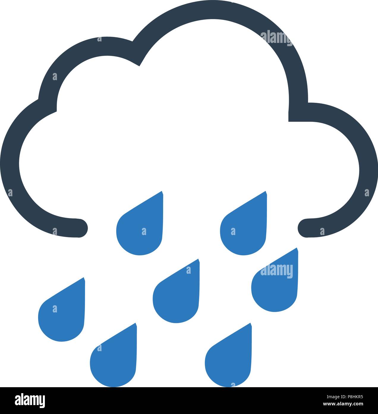 Heavy Rain Icon Stock Vector Image & Art - Alamy
