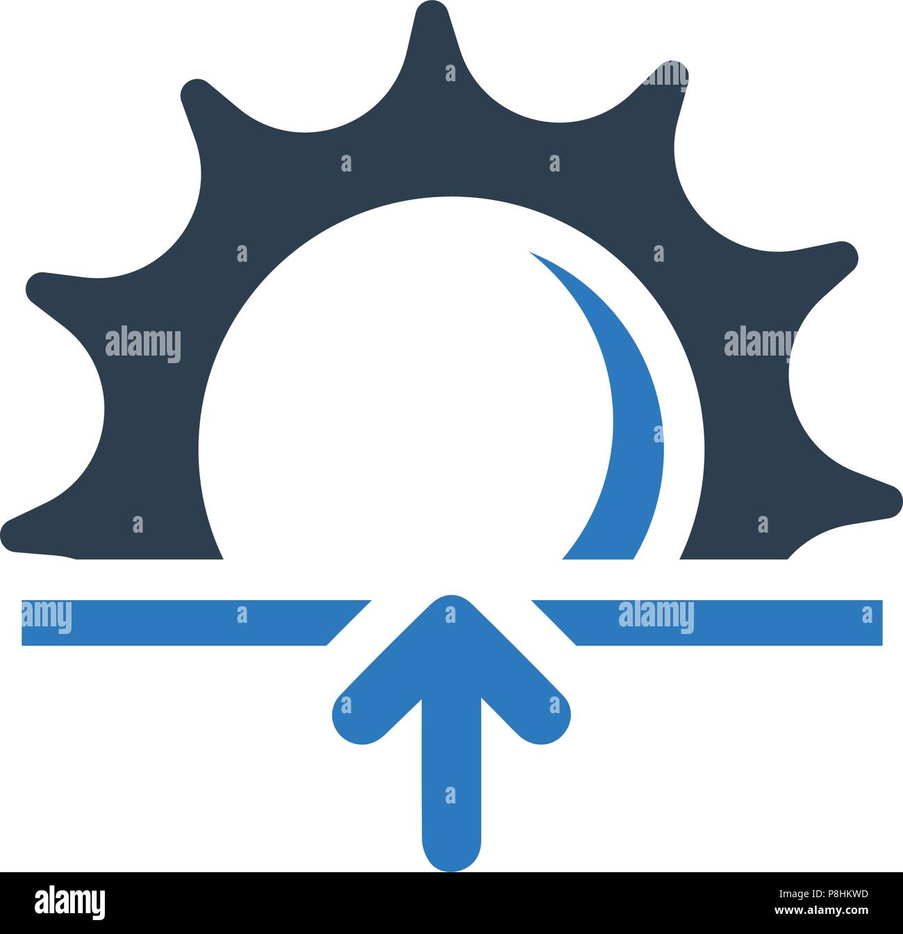 Rising sun icon Stock Vector Images - Alamy