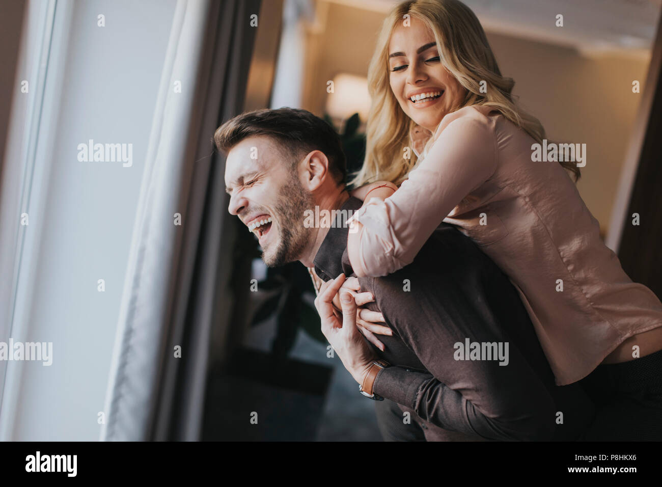 Beloved couple romantic feelings lovely hi-res stock photography and ...