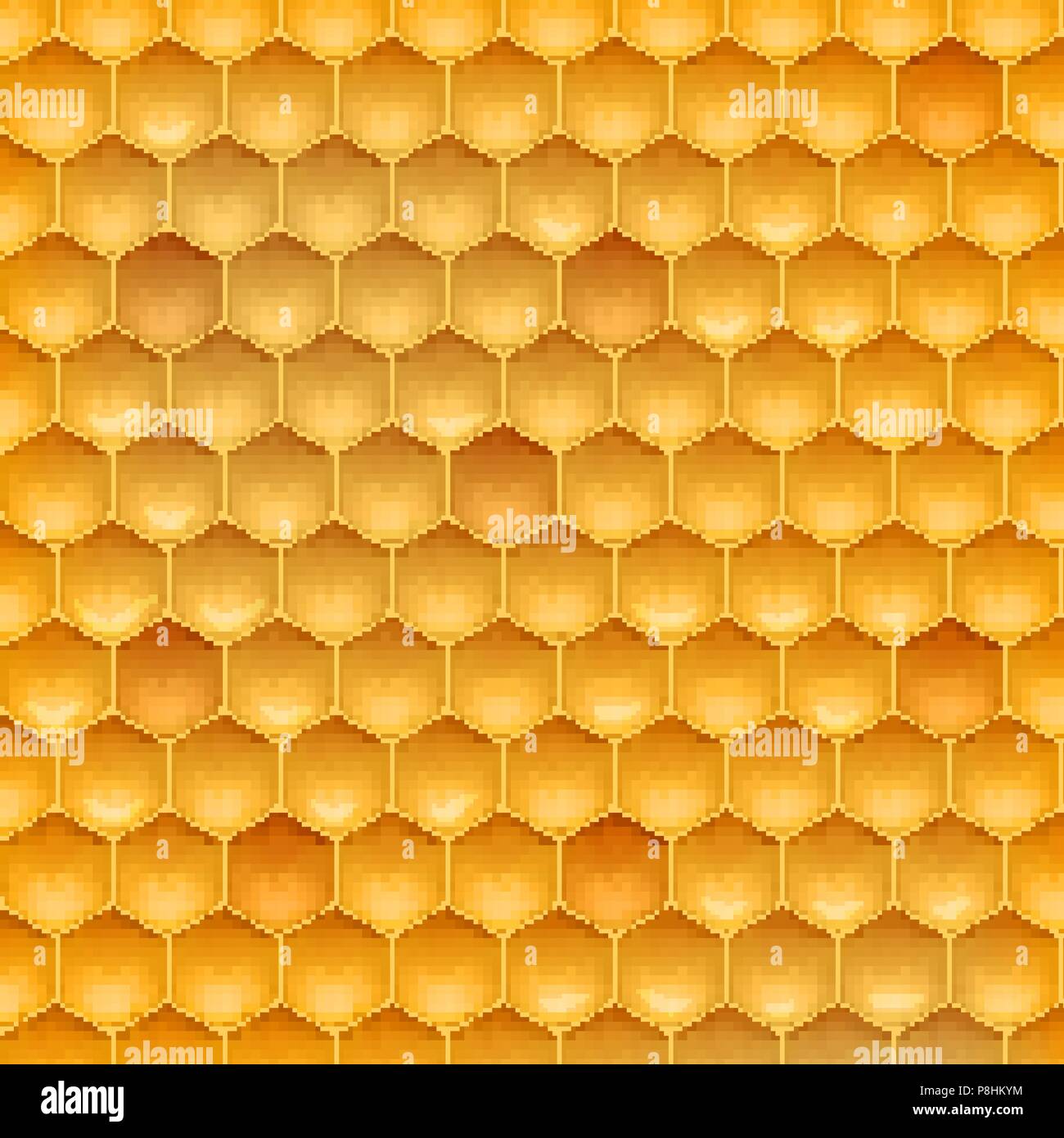 Stock vector illustration realistic honeycomb texture. Honey, beeswax ...