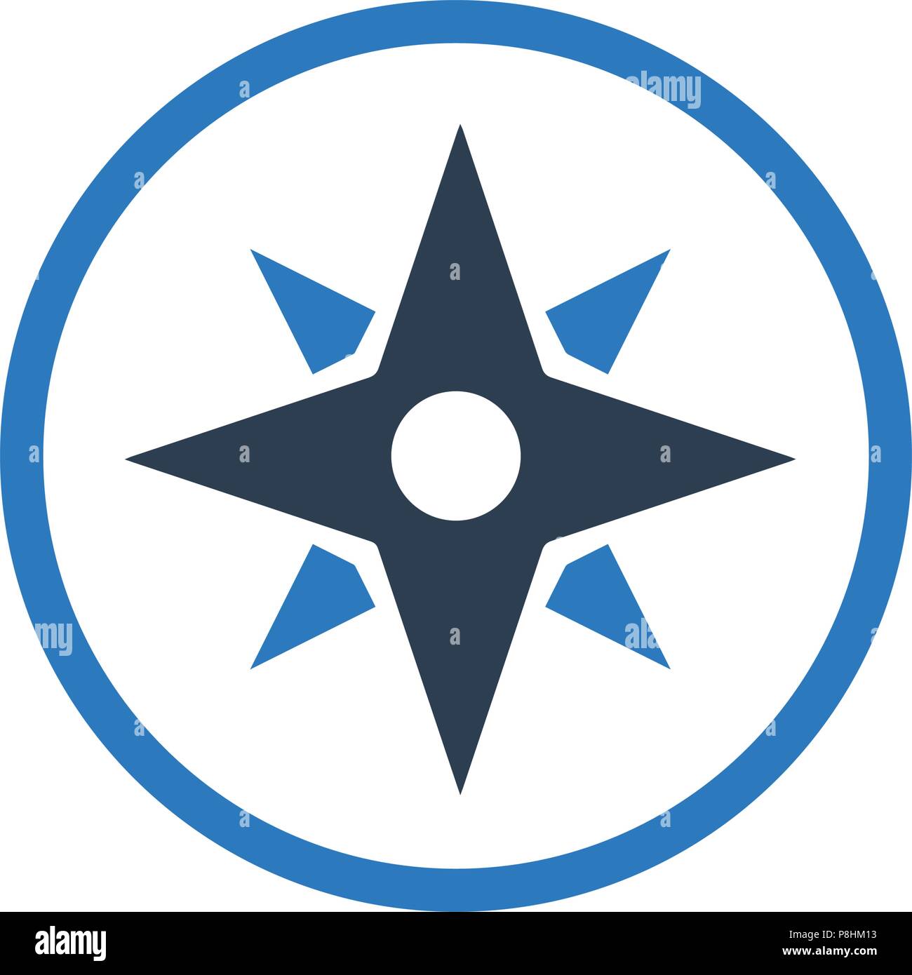 Direction Compass Icon Stock Vector Image & Art - Alamy