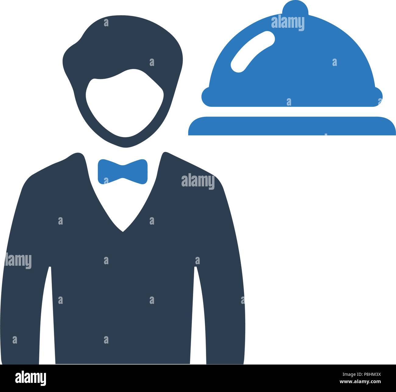 Hotel Waiter Icon Stock Vector Image & Art - Alamy
