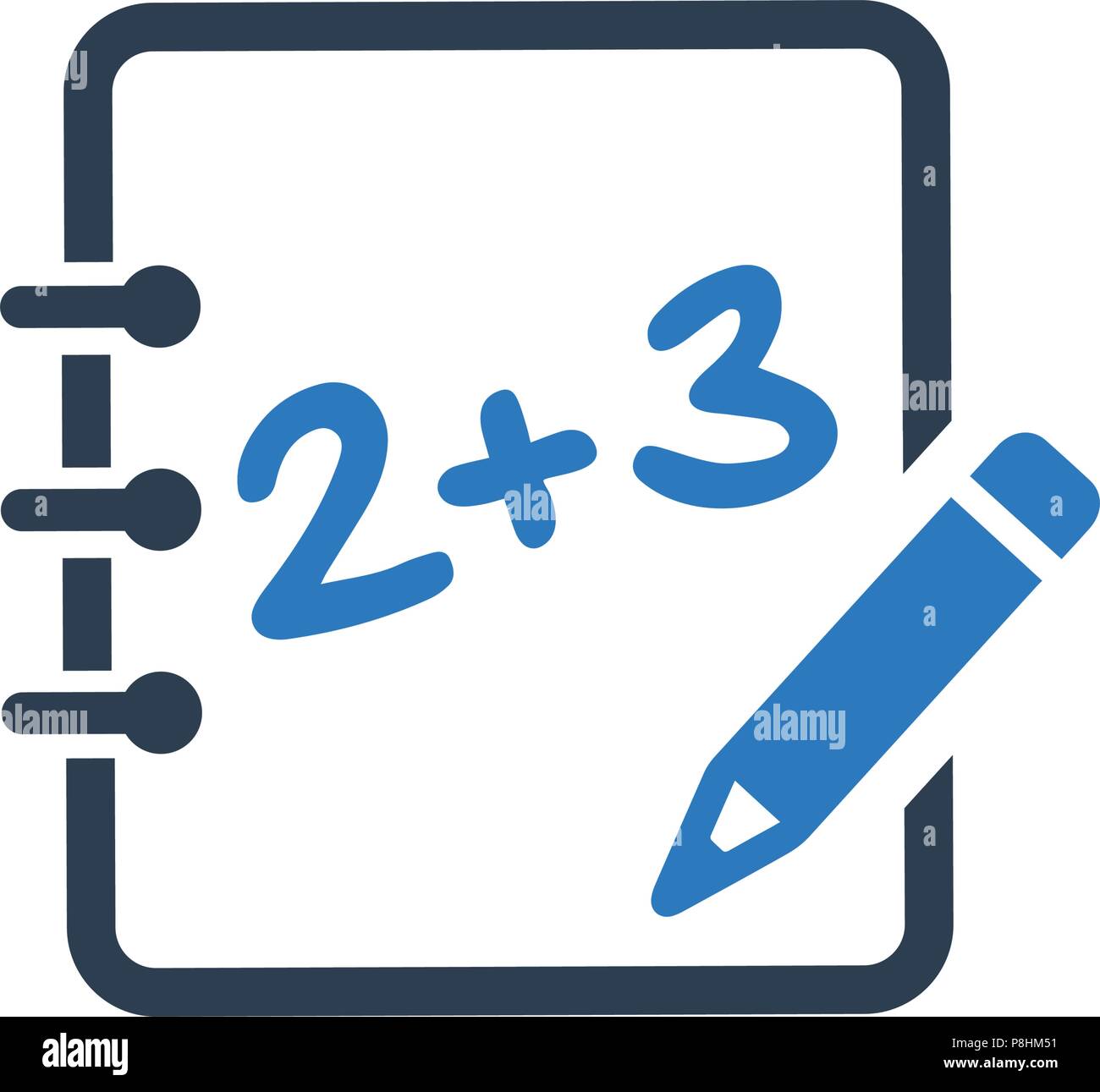 Math Learning Icon Stock Vector Image & Art - Alamy