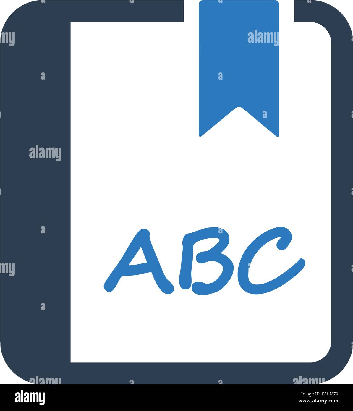 Alphabet Learning Icon Stock Vector Image & Art - Alamy