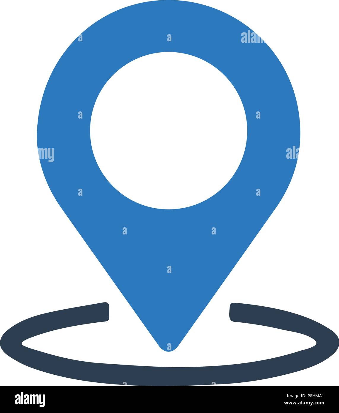 Location Pointer Icon Stock Vector Image & Art - Alamy