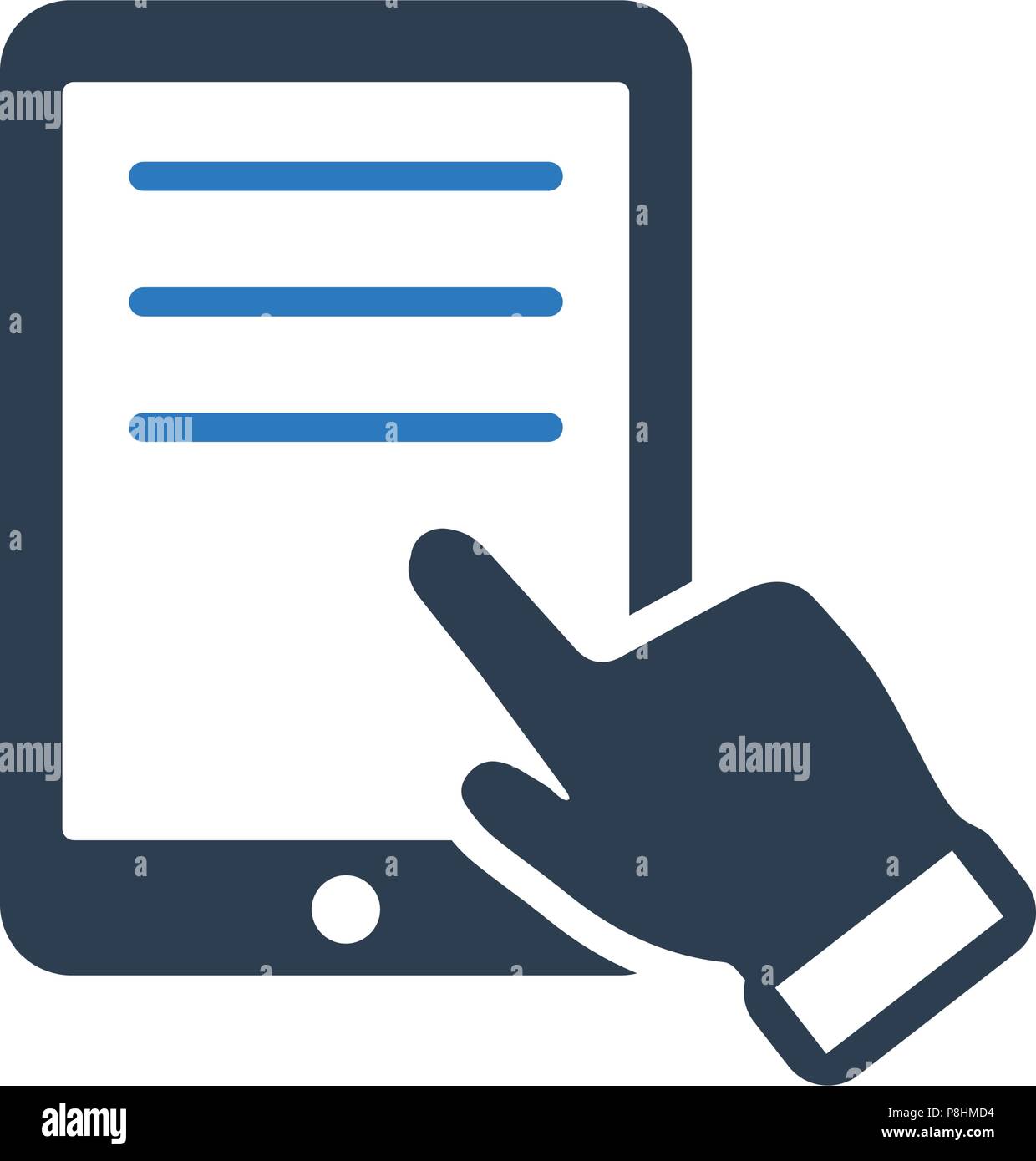 Reading Ebook Icon Stock Vector Image & Art - Alamy