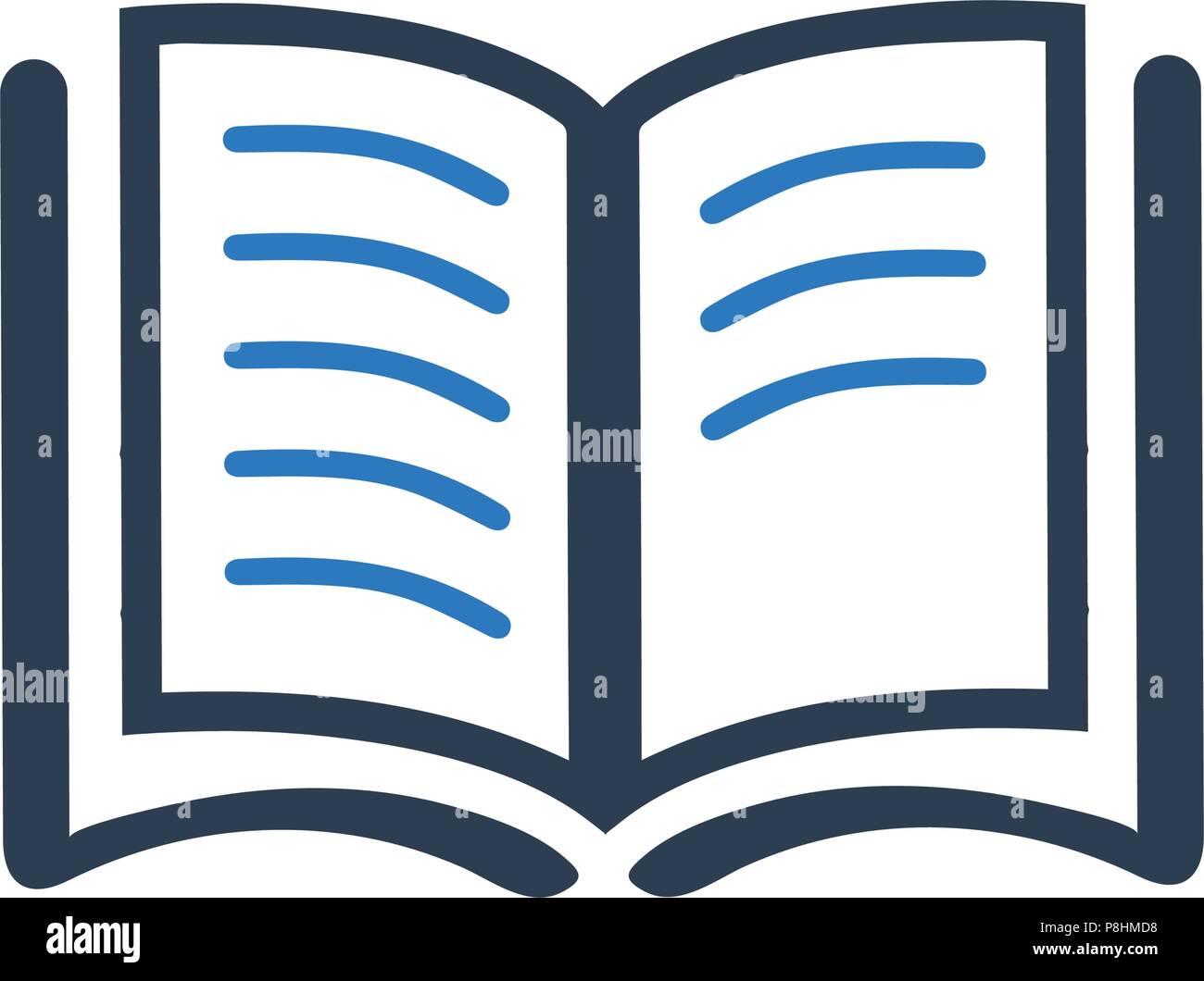 Open Book Icon Stock Vector Image & Art - Alamy