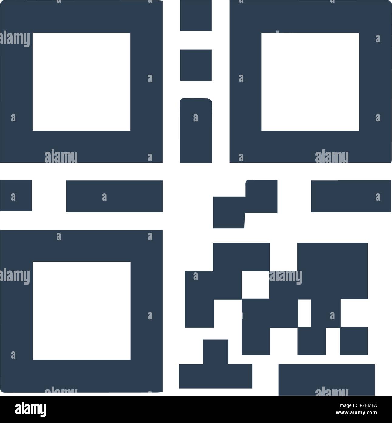 QR Code Icon Stock Vector Image & Art - Alamy