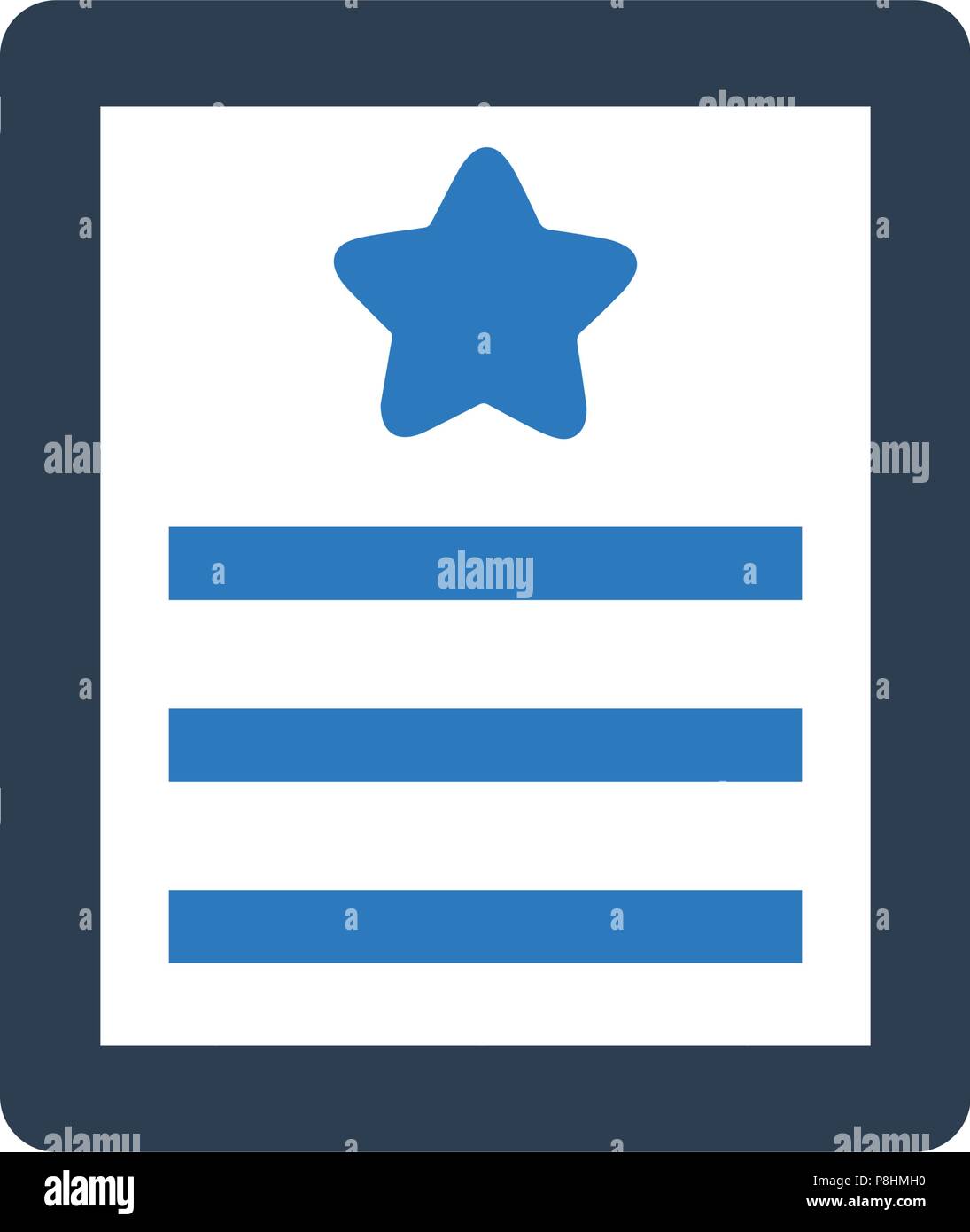 Favourite List Icon Stock Vector Image & Art - Alamy