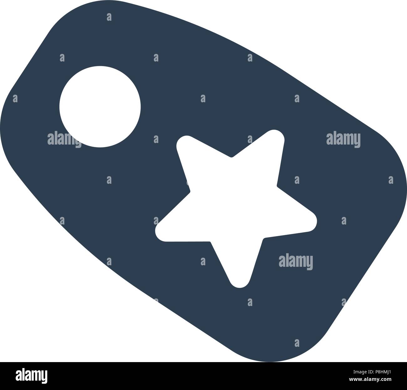 Star Tag Icon Stock Vector Image & Art - Alamy