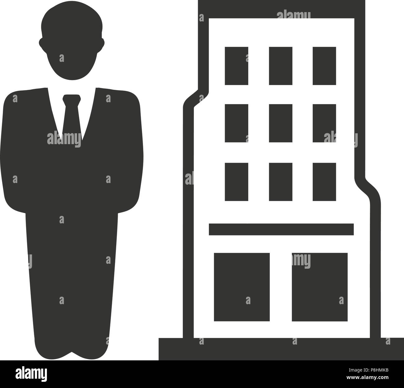 Business Building Icon Stock Vector Image & Art - Alamy