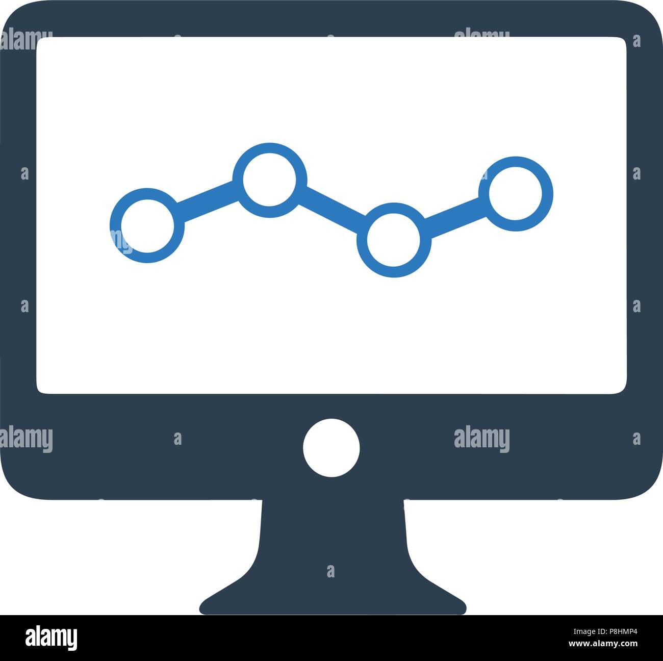 Stock exchange monitor Stock Vector Images - Alamy