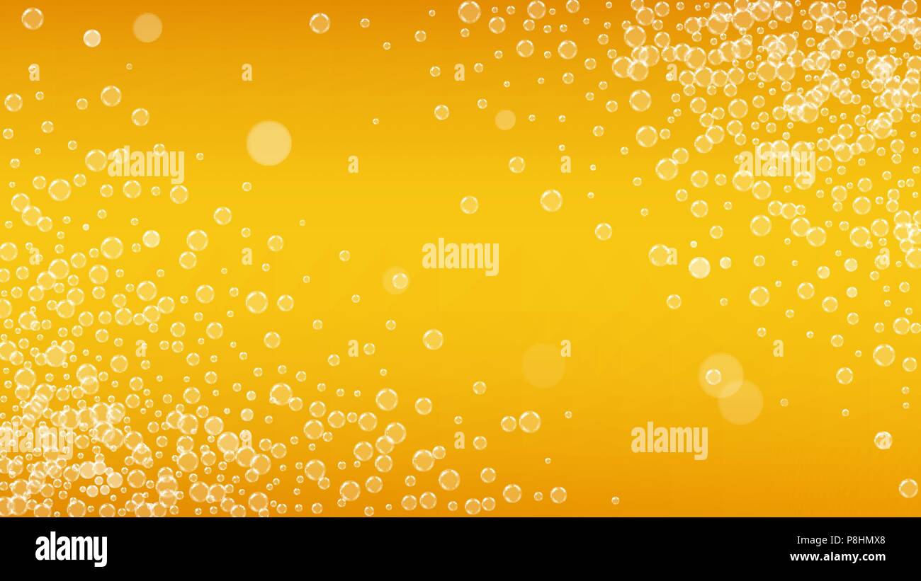 Beer background with realistic bubbles Stock Vector Image & Art - Alamy