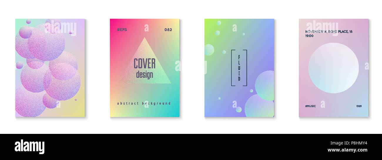 Holographic geometric 3d shapes Stock Vector Images - Alamy