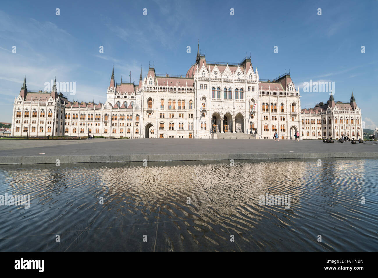 the Hungarian parliament building on Kossuth Square in Budapest ...