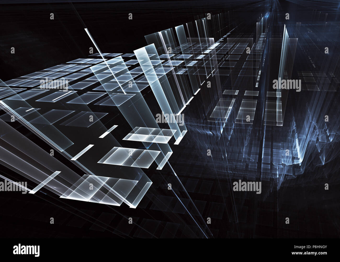 Abstract technology 3D illustration Stock Photo - Alamy