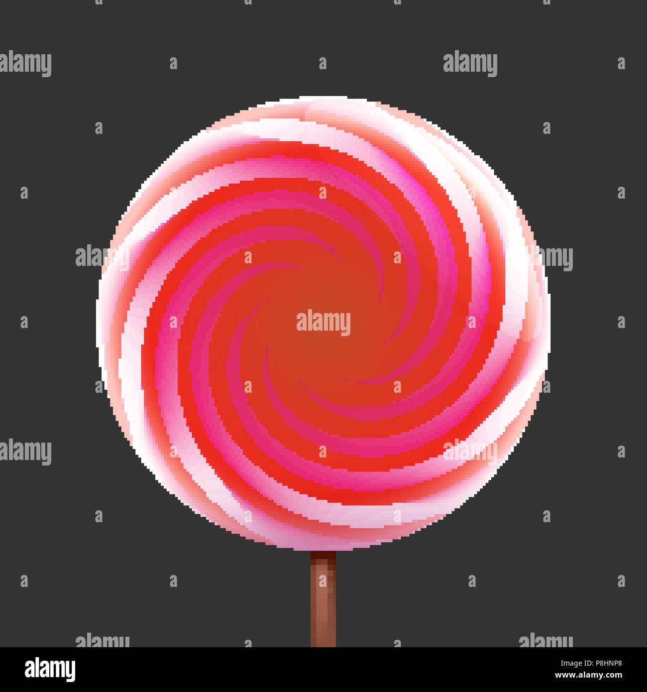 Stock vector illustration realistic lollipop. EPS 10 Stock Vector Image ...