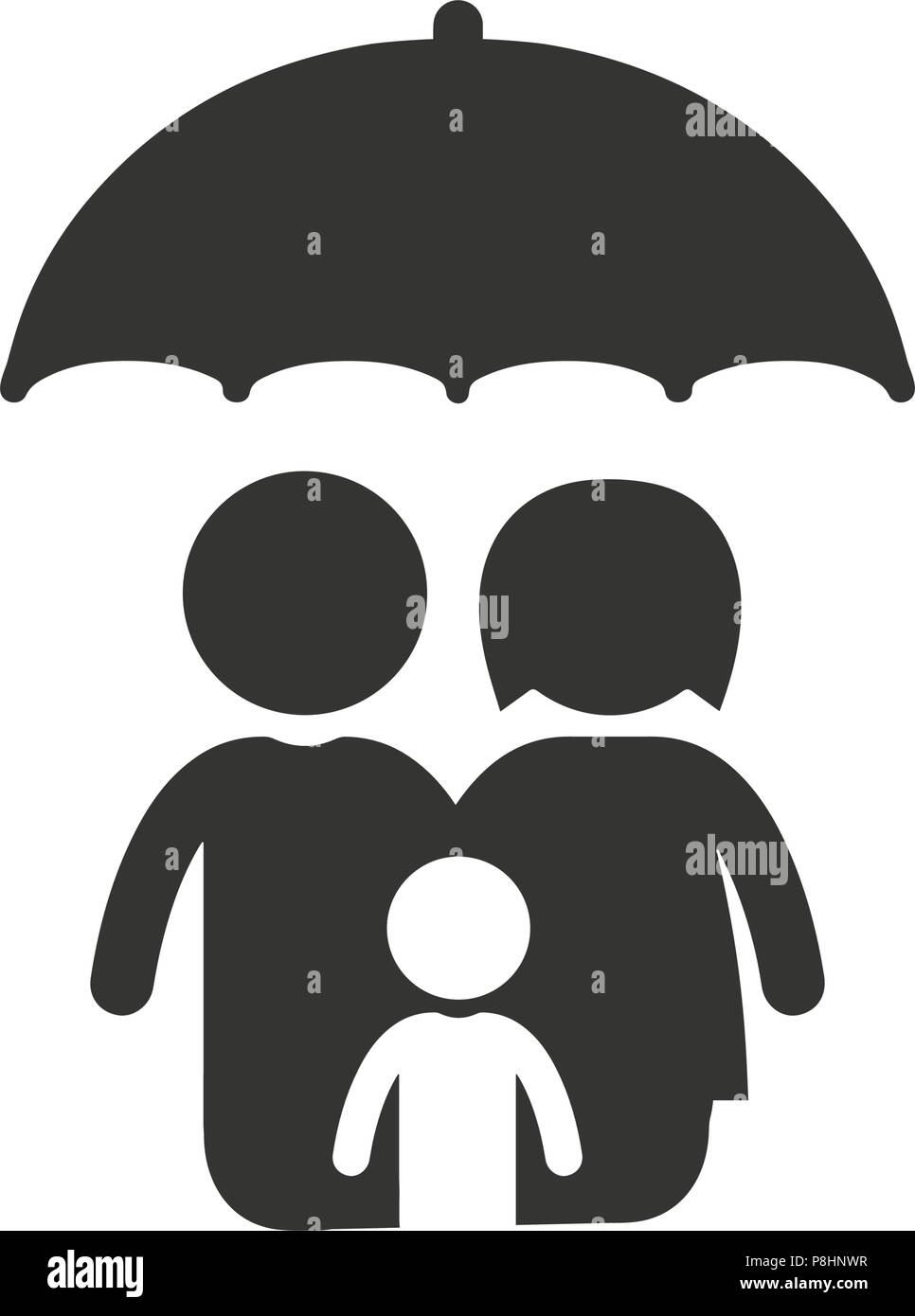 Family Protection Icon Stock Vector Image & Art - Alamy