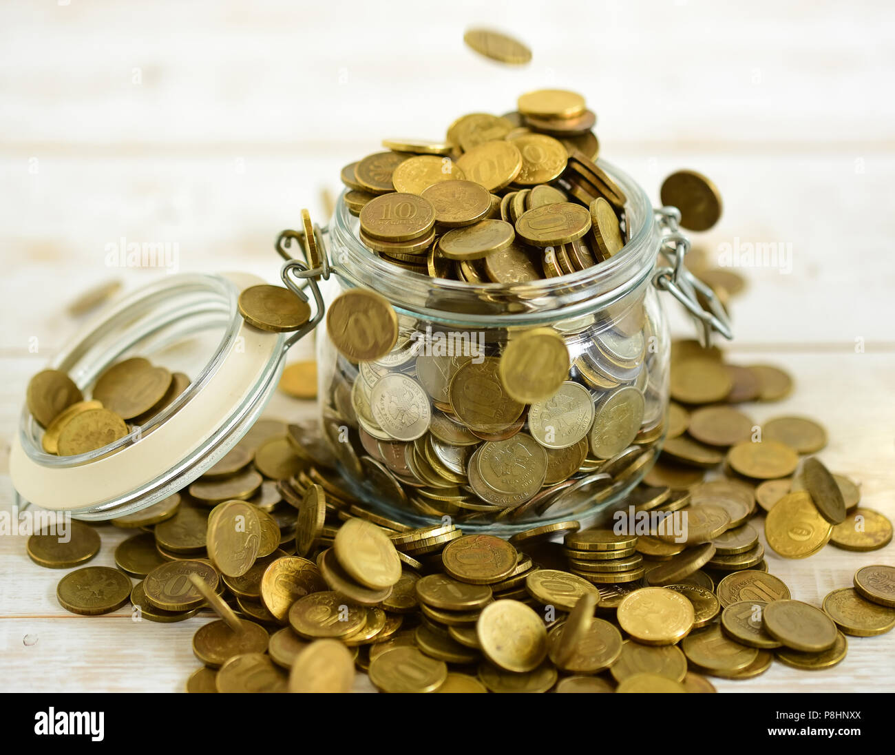 Money close-up. Coins Stock Photo - Alamy